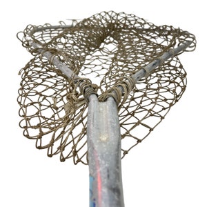Vintage Fishing Net - Rustic Coastal Wall Hanging, Fishing Gear, Cabin ...