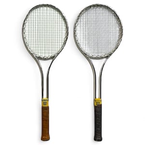 Vintage Wilson T2000 Tennis Rackets - Steel Racket Pair, Game Room Wall ...