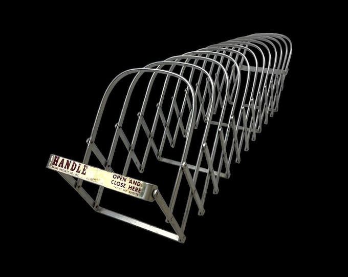 Vintage Collating Rack, Mid Century Magazine Rack, Accordion File Rack ...