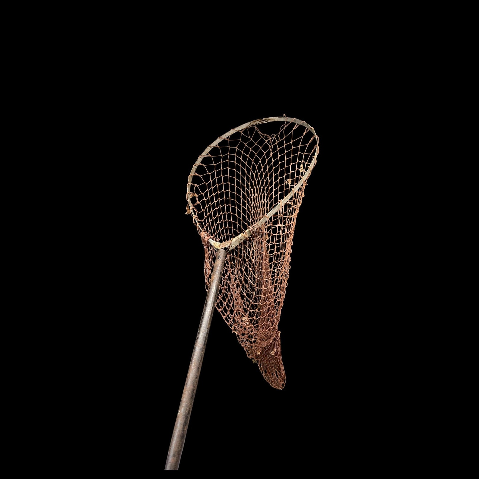 Vintage Fishing Net Fishing Hand Net Metal Fishing Net Pole - Etsy