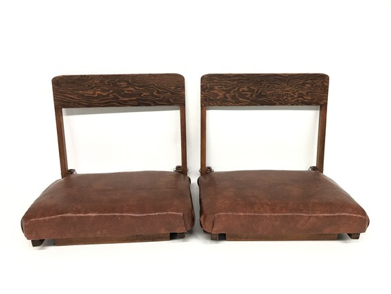 Vintage Bleacher Seats Pair Stadium Seats Wooden Portable | Etsy