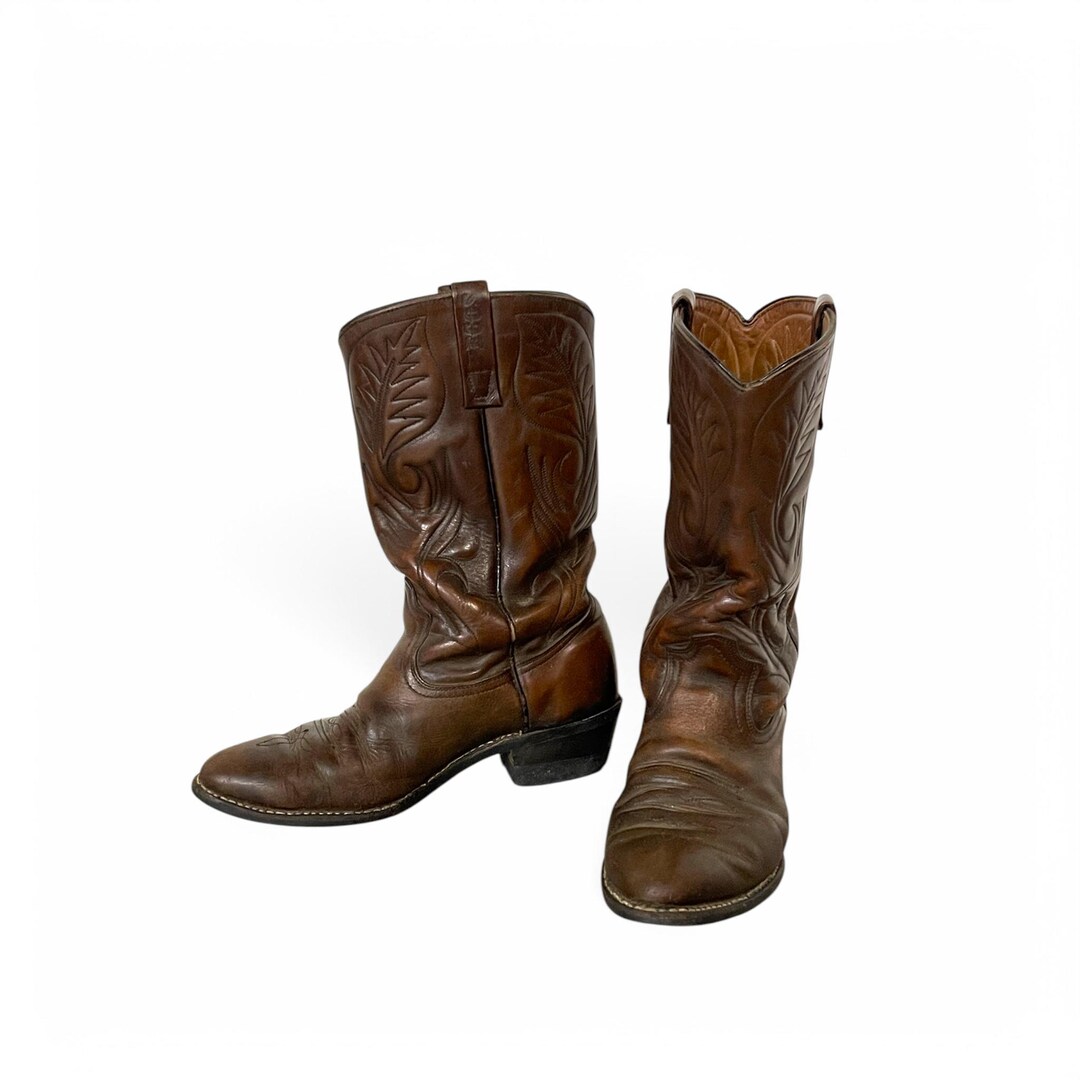 Vintage Red Wing Pecos Cowboy Boots - Size 8D, Classic Leather Western ...