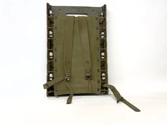 Vintage US Military Backpack Frame, Wood Backpack Fra… - Gem