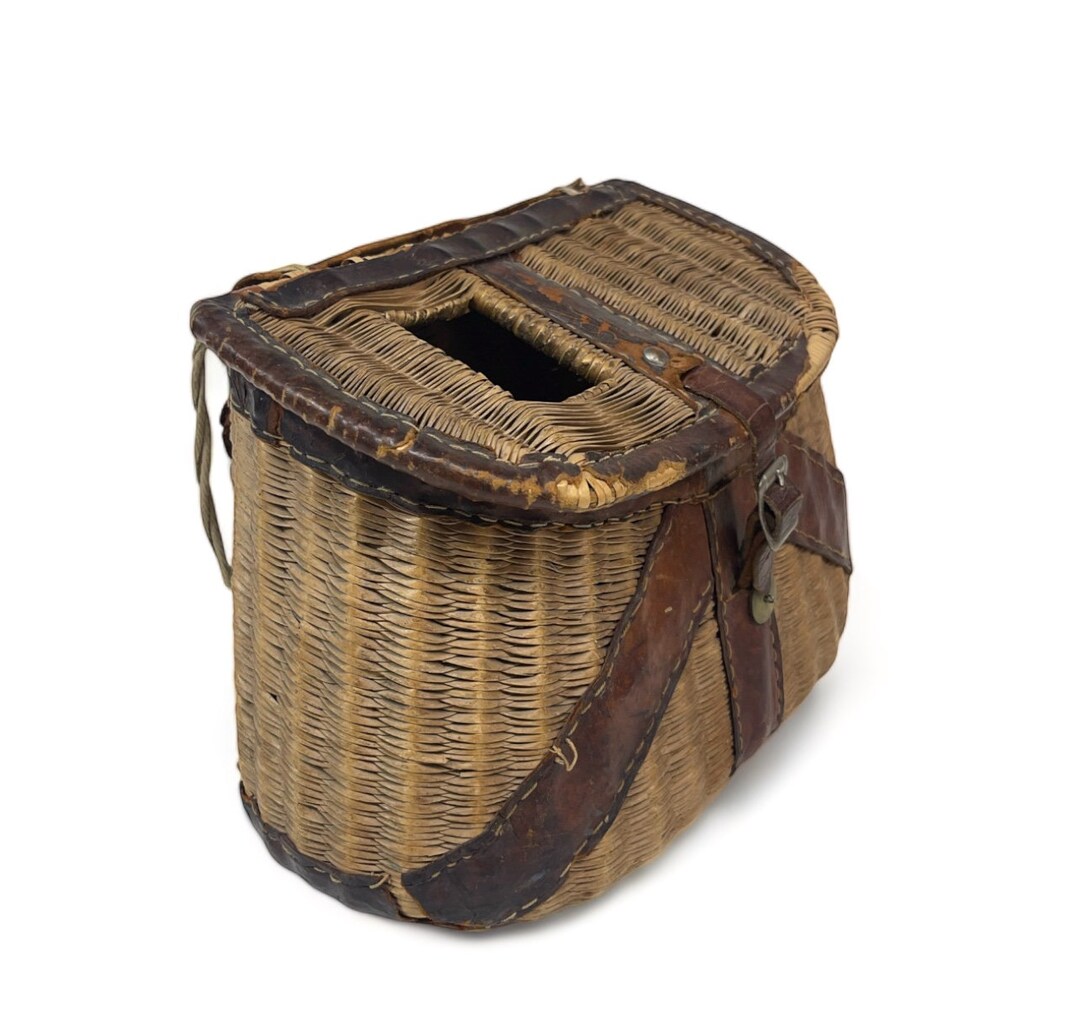 Vintage Fishing Creel, Gifts for Fisherman, Rustic Cabin and Lodge ...