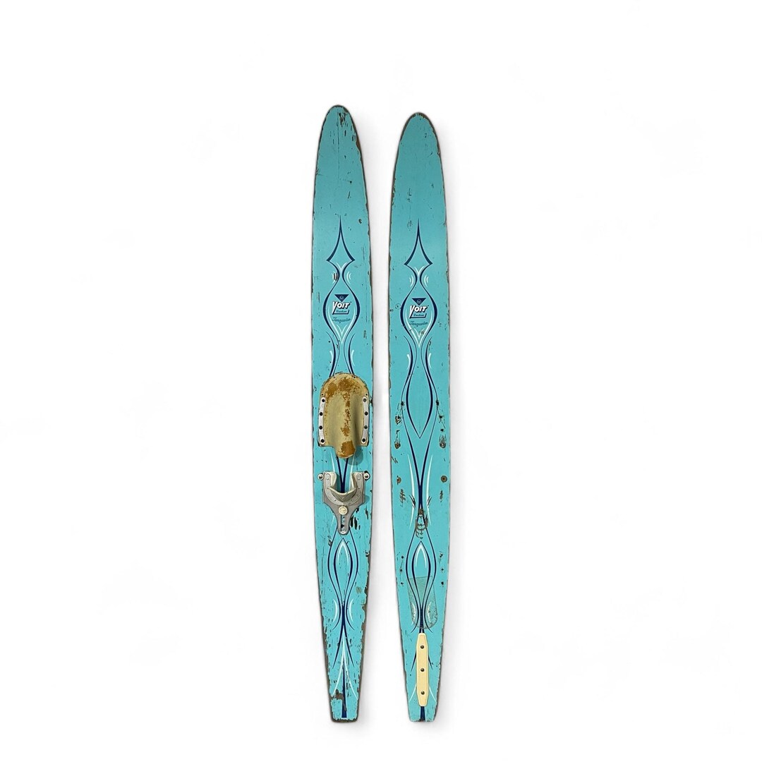 Vintage AMF Voit Turquoise Water Skis – Coastal Beach House Decor - Etsy