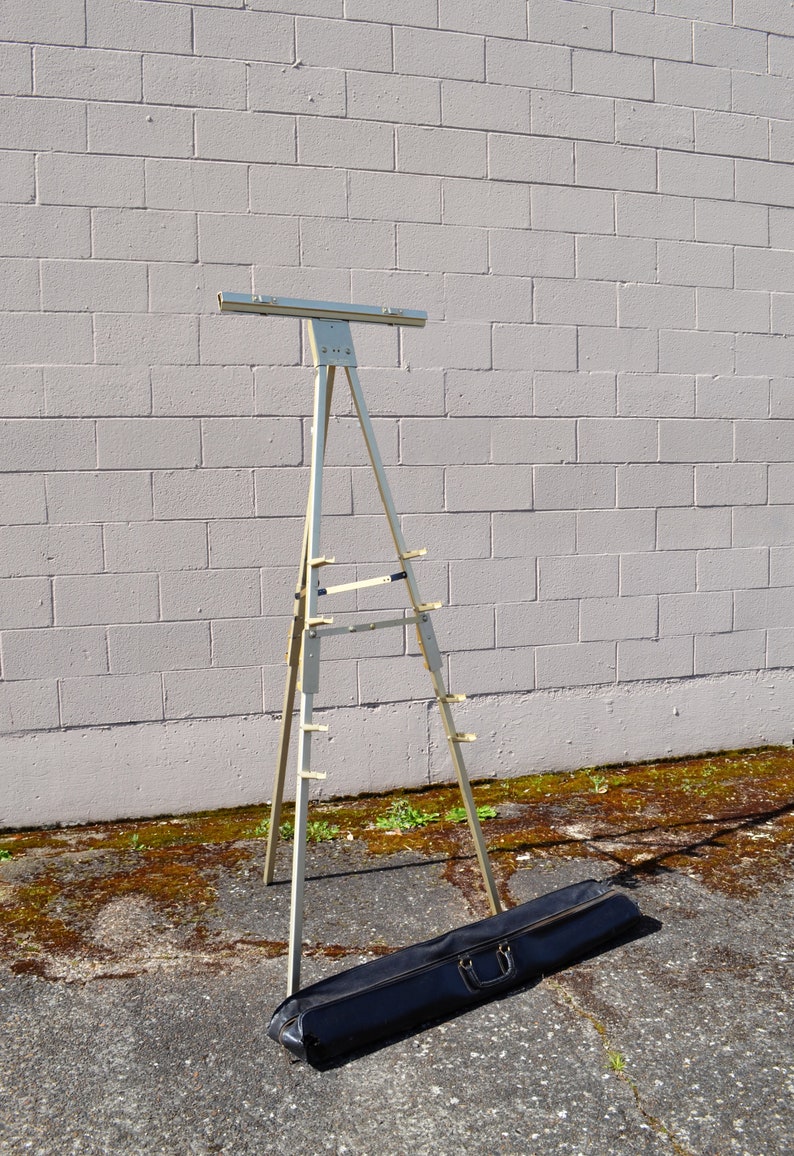Vintage Floor Easel Vintage Metal Easel Oravisual Dual - Etsy