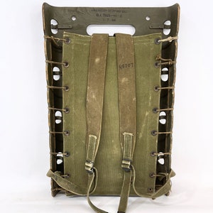 Vintage US Military Backpack Frame, Wood Backpack Frame, Cabin Decor ...