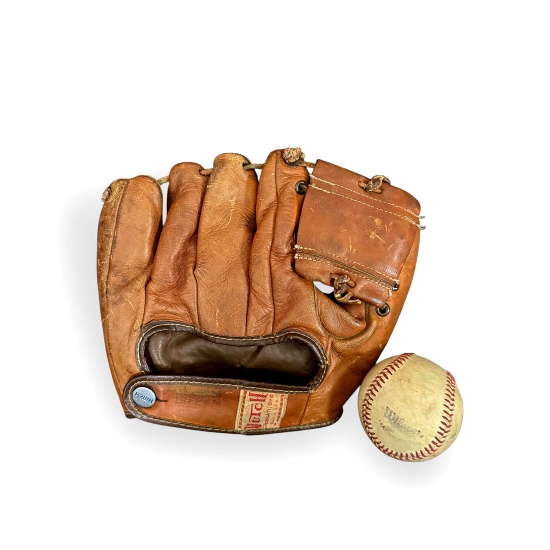 Vintage Hutch Johnny Logan Baseball Glove With Wilson Ball - 1950s ...