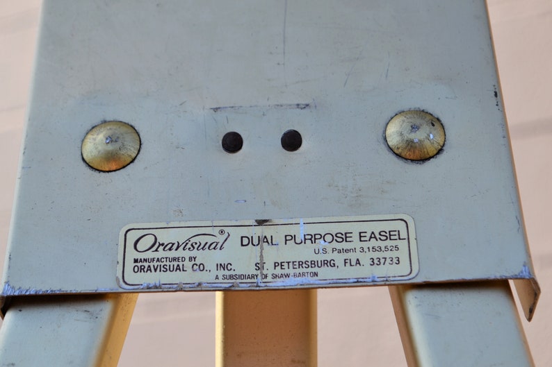 Vintage Floor Easel Vintage Metal Easel Oravisual Dual - Etsy
