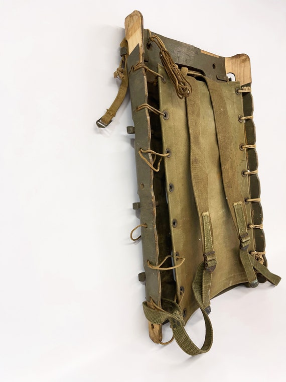Vintage US Military Backpack Frame, Wood Backpack Fra… - Gem