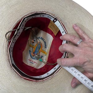 Vintage Mexican Sombrero Cowboy Hat With Chin Strap La Guadalupana ...