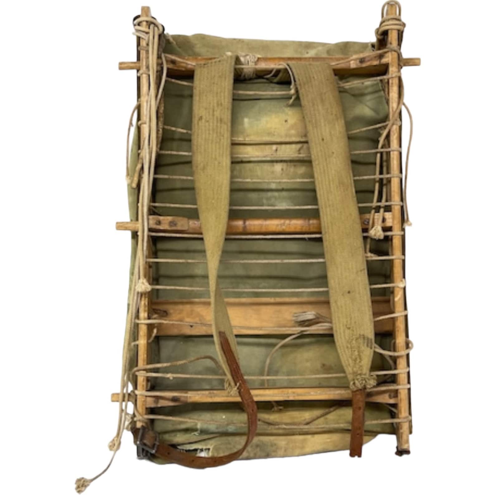 Vintage Wood Backpack Frame, Wooden Packboard, Trappers Backpack Frame ...