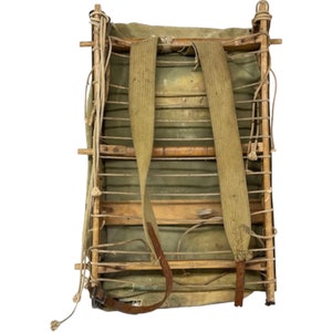 Vintage Wood Backpack Frame, Wooden Packboard, Trappers Backpack Frame ...