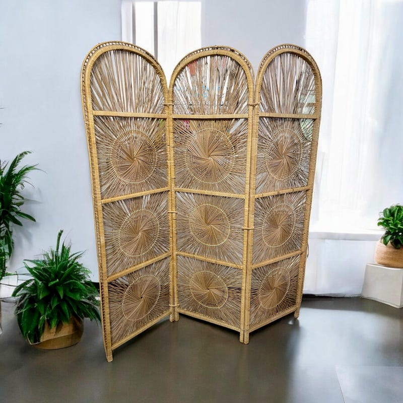 Rattan Room Divider - Etsy