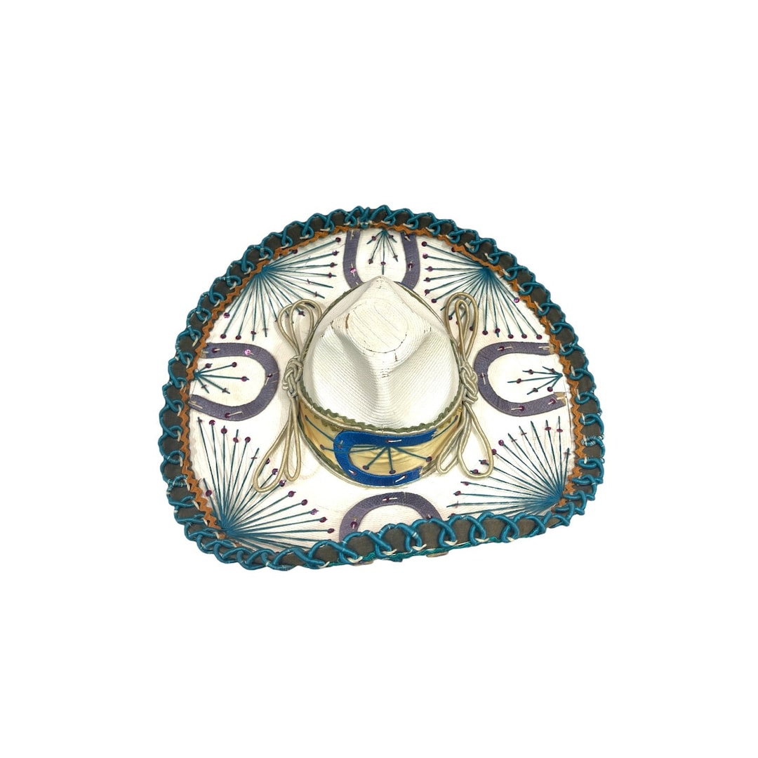 Vintage Authentic Mexican Mariachi Sombrero, Antique Ornate Sombrero ...