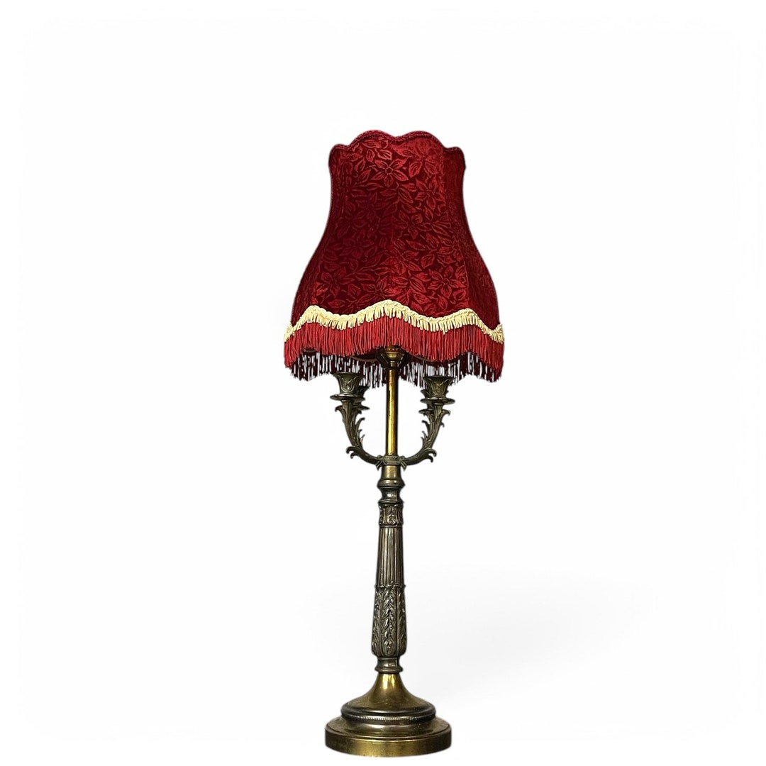 Vintage Victorian Gothic Revival Table Lamp - Ornate 4-arm Candlestick ...