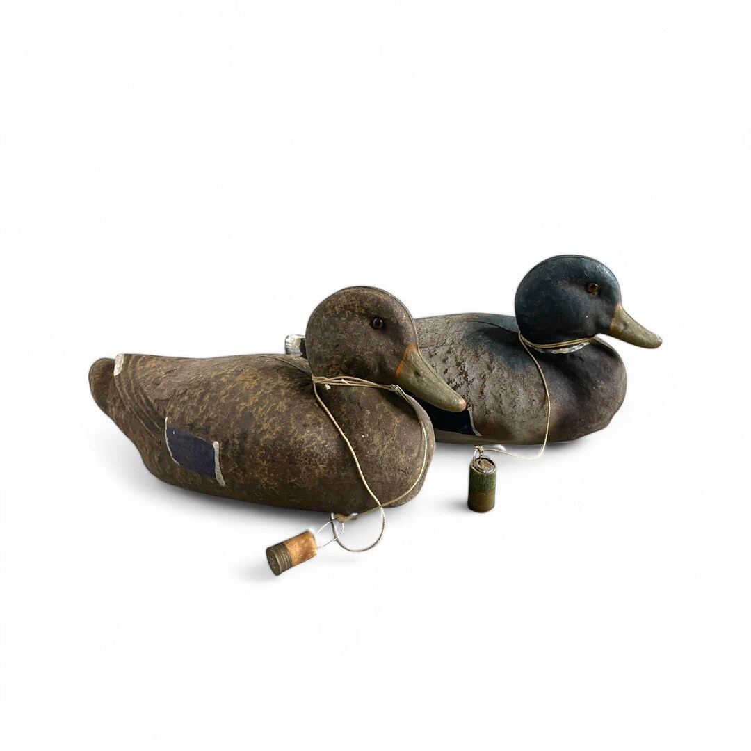 Vintage 1950s Duck Decoy Pair - Featherweight Ariduk by General Fibre ...