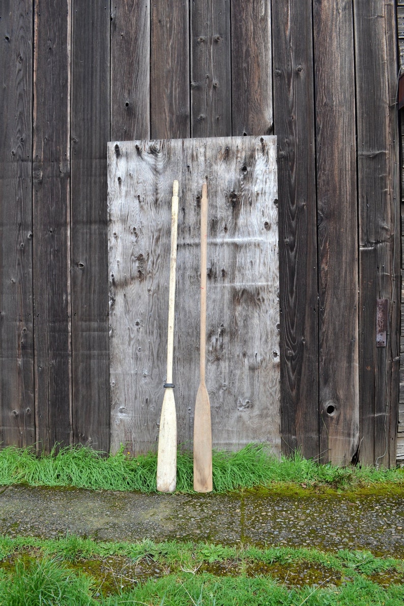 Vintage Boat Oars Pair Wooden Oars Boat Oars Weathered Boat - Etsy