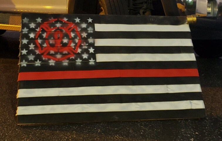 Fire Hose Flag - Etsy