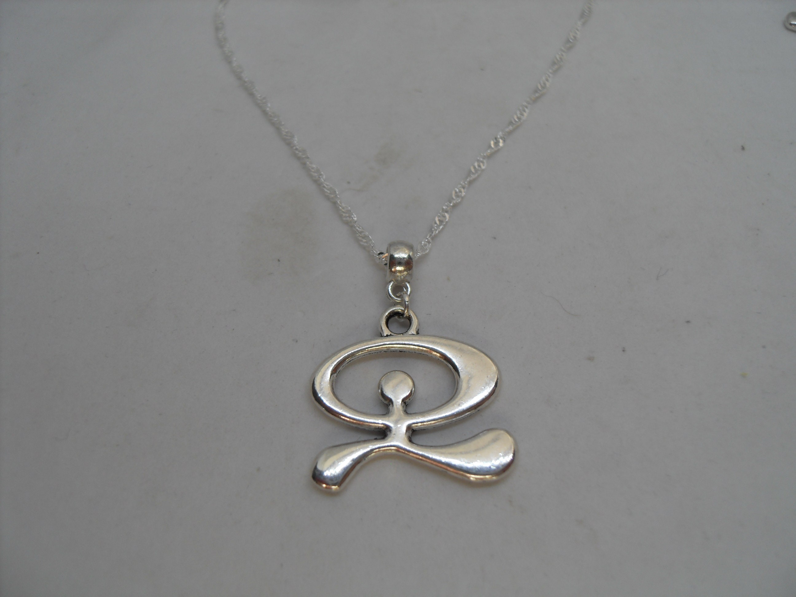 Indalo Man Sterling Silver Necklace With Charm - Etsy UK