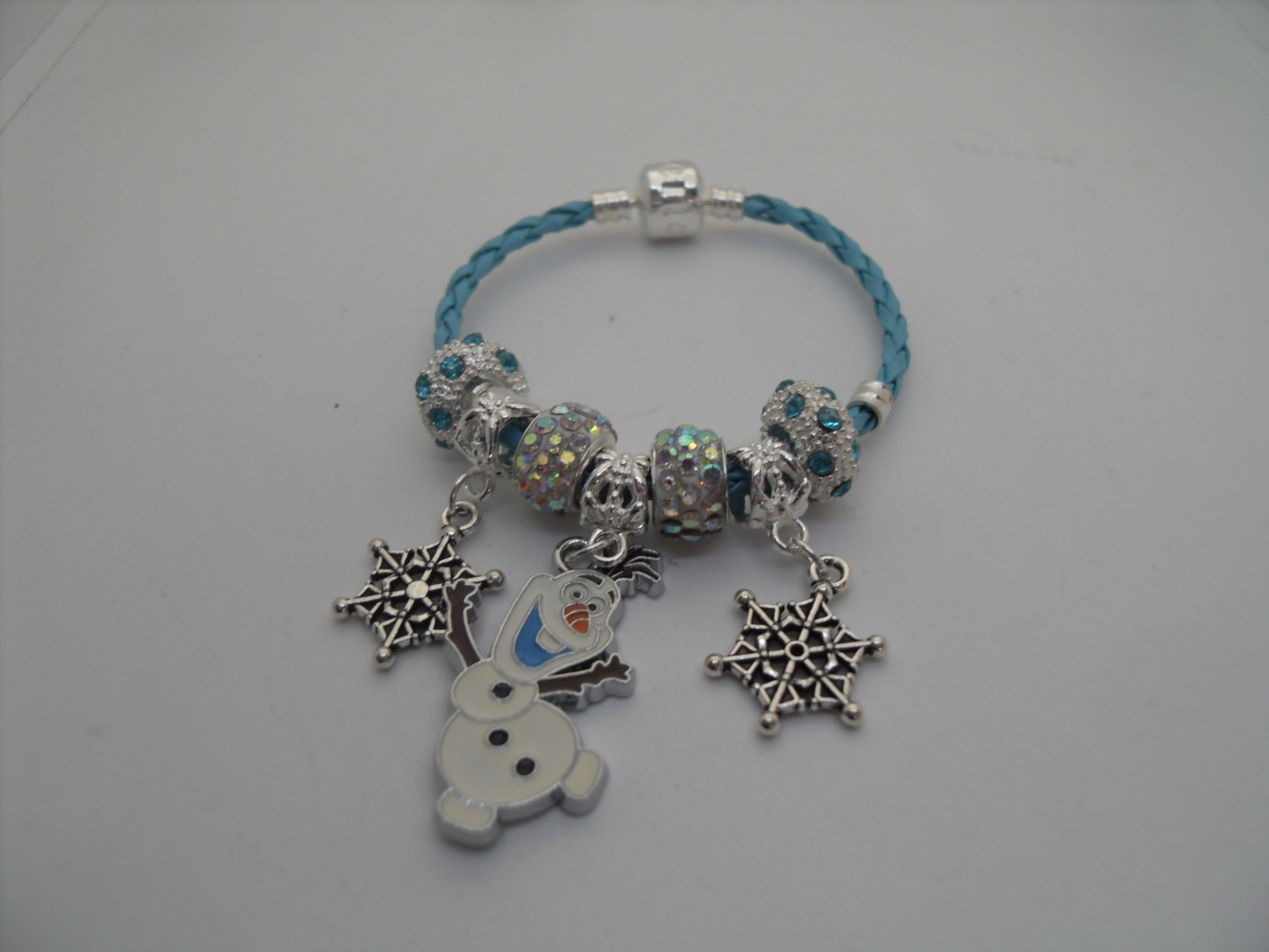 Frozen Olaf Childrens Charm Bracelet Etsy