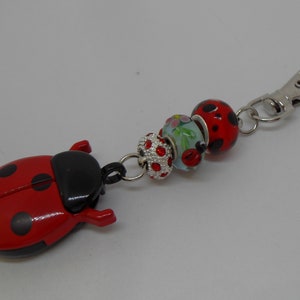 Cute Ladybird Bag Charm Fobwatch With Ladybird Beads - Etsy