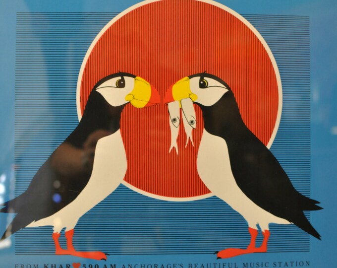Pair of Rare Susan Ogle, Alaskan Artist, Signed Puffin & Loon ...