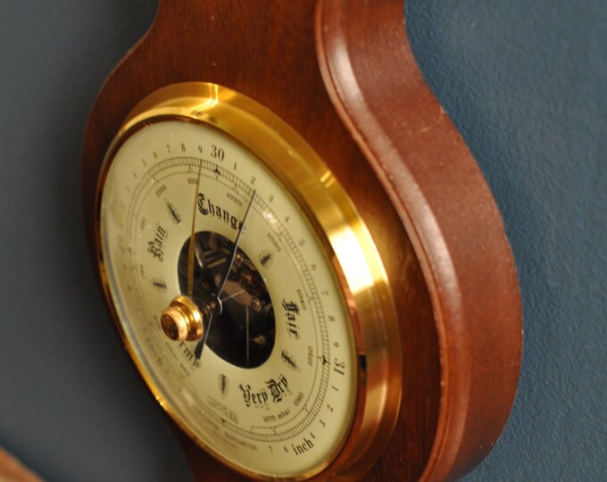 Vintage HUGER West Germany Precision Barometer Coastal Living Nautical ...