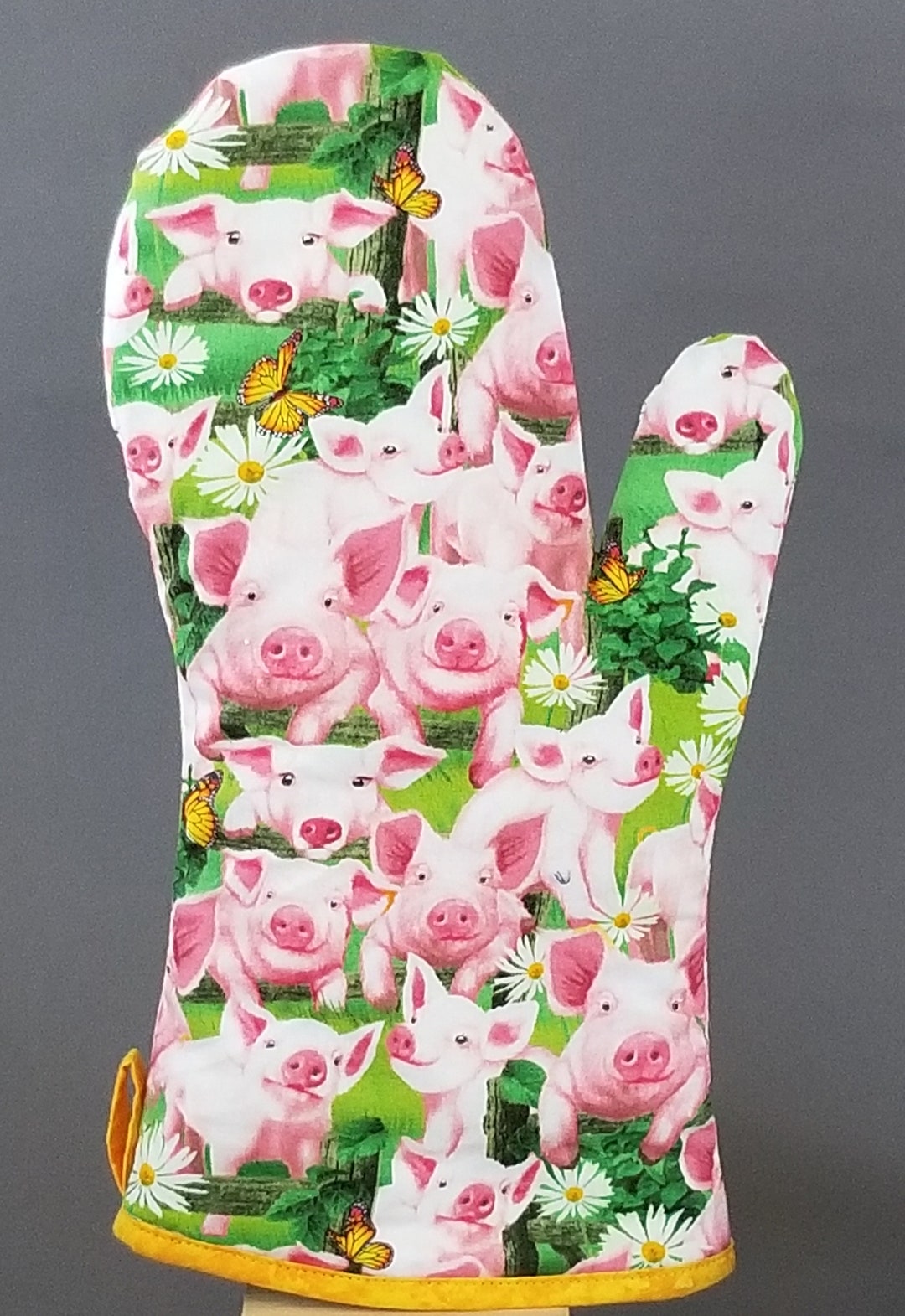 Oven Mitt - Pigs With BACON Lining - Oh Yes I Did. LAST CALL - Etsy