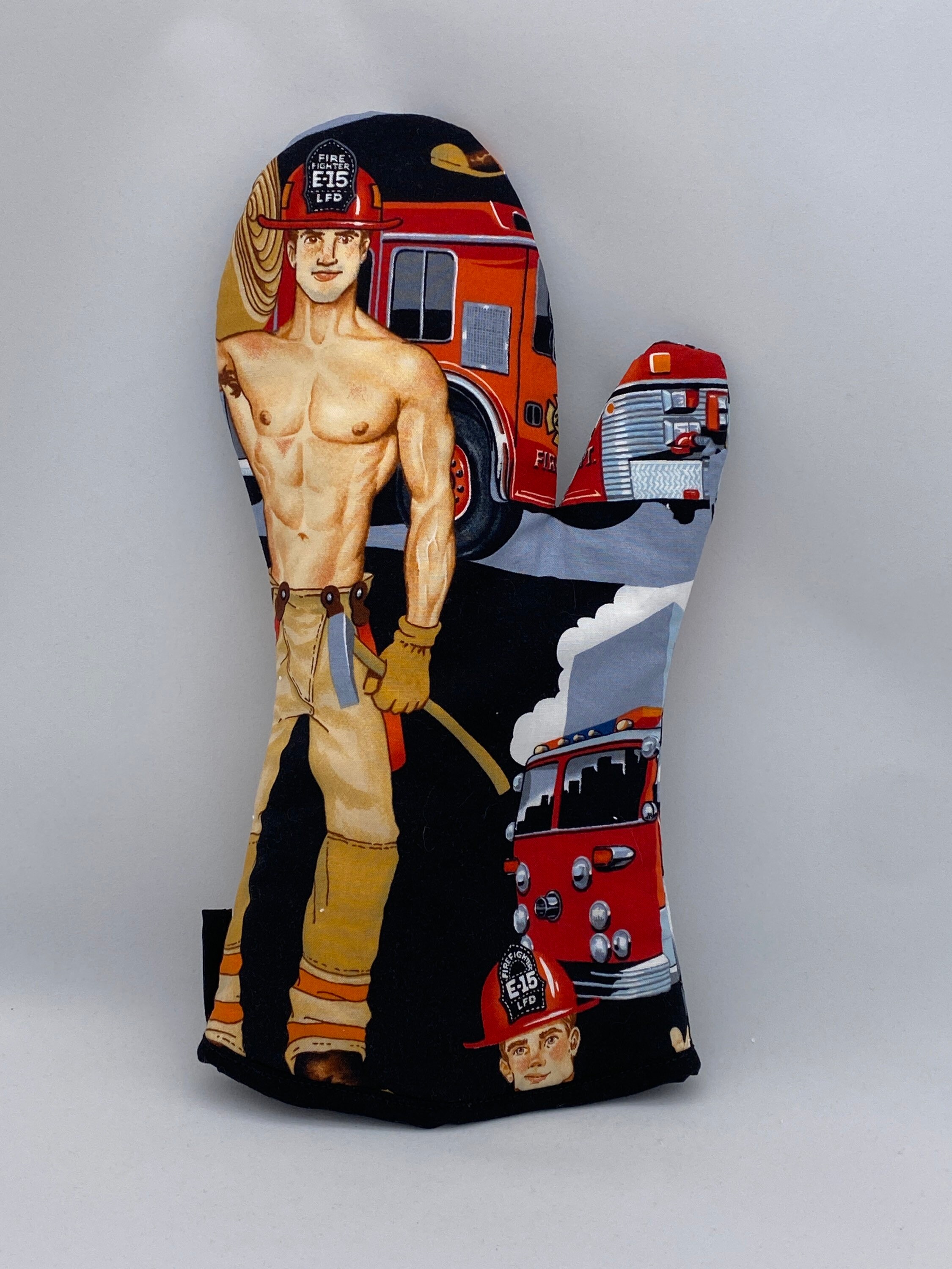 Oven Mitt SEXY HUNKY FIREMEN, Firefighters, Beefcake, Chippendales ...