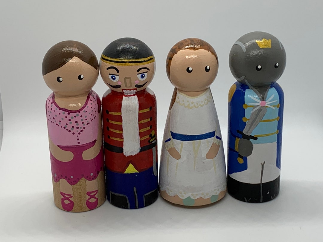 Nutcracker Peg Dolls - Etsy