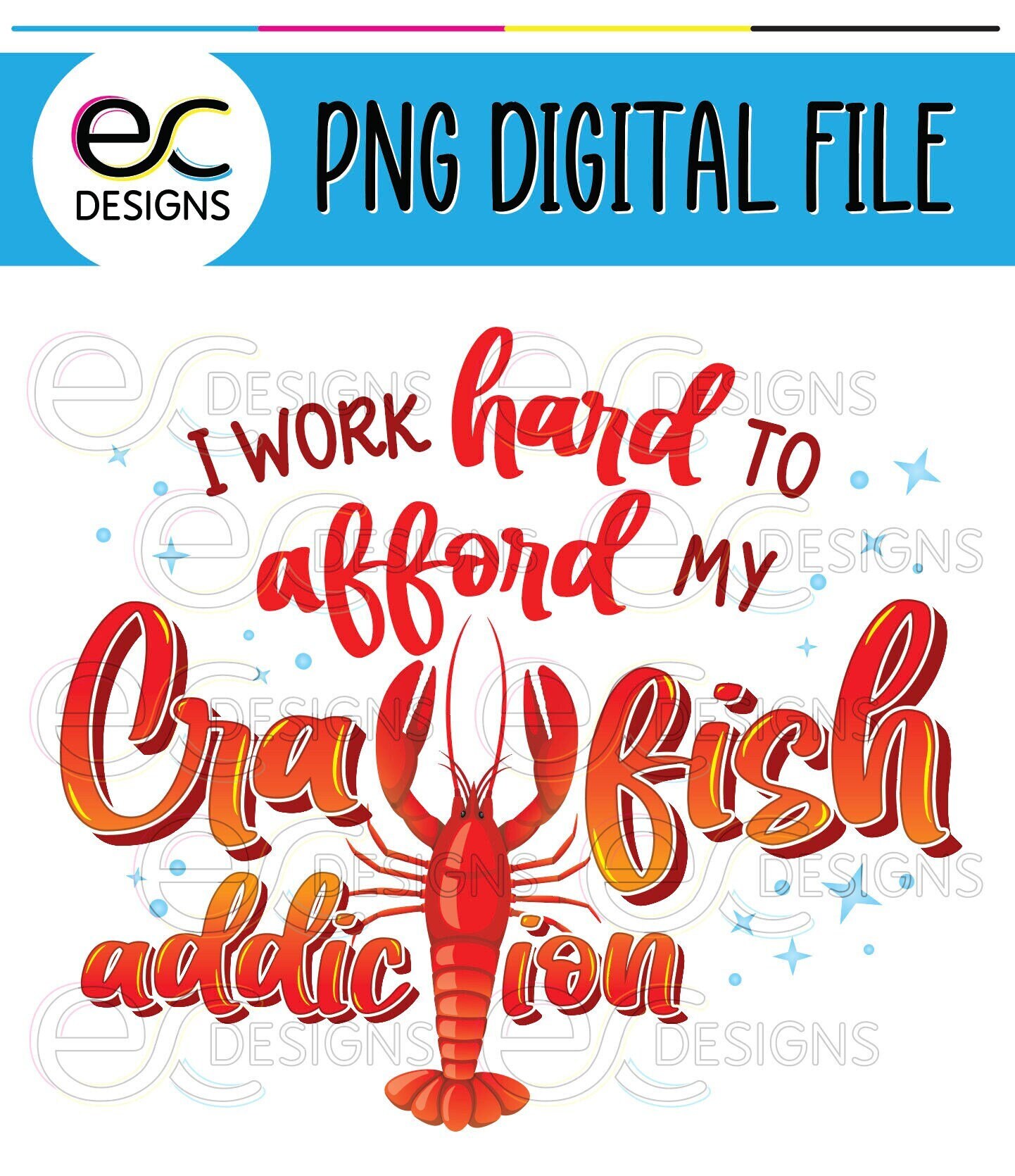 Crawfish PNG | Sublimation Design PNG | Crawfish Addiction | Digital ...
