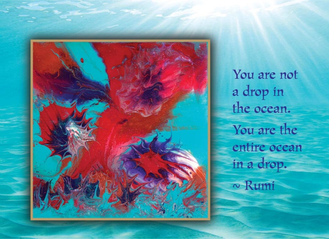 Abstract Art Cards - Colorful Cards, Blank Cards, Artisan Cards, Set of ...