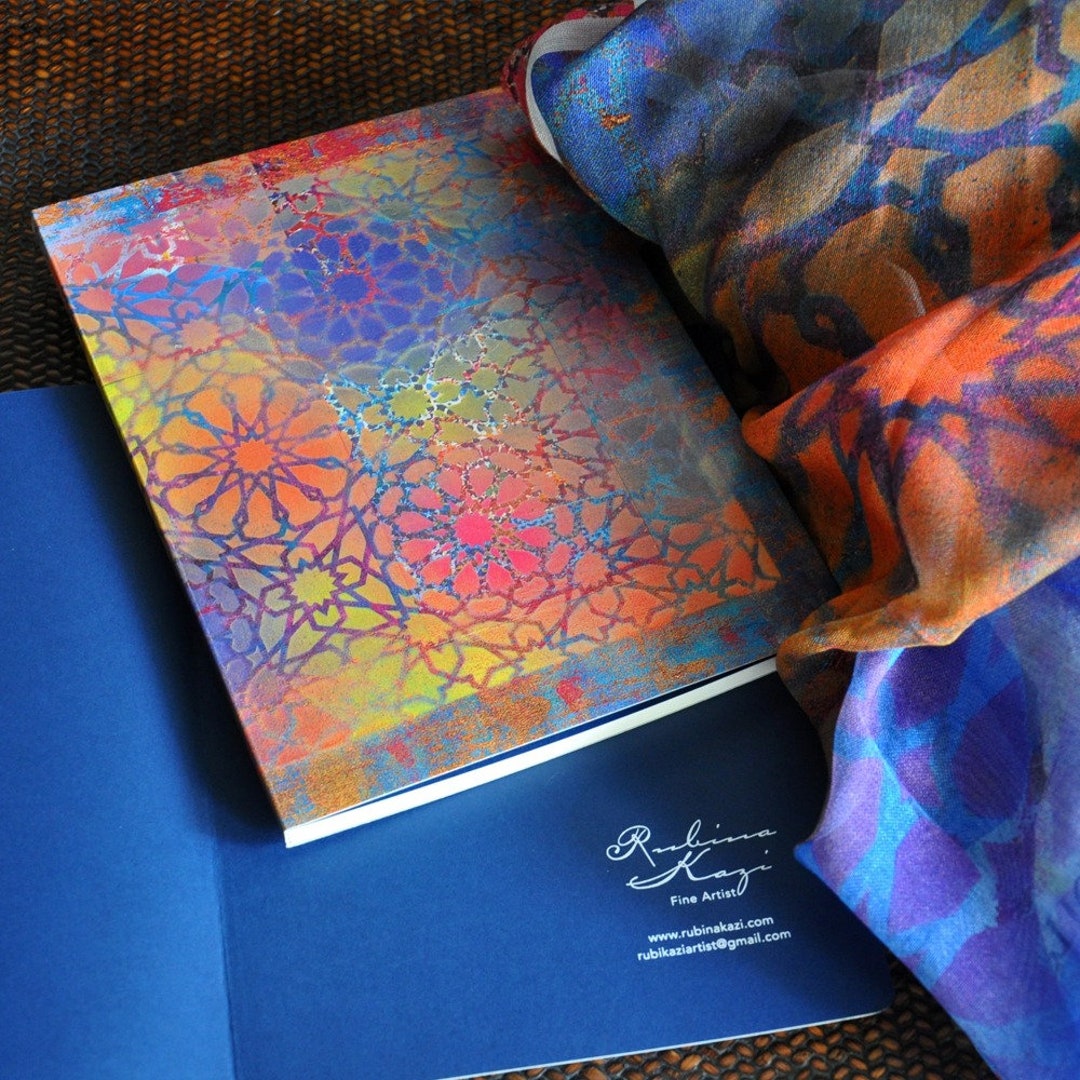 Original Art Notebook - Rainbow Notebook, Mandala Journal, Boho ...