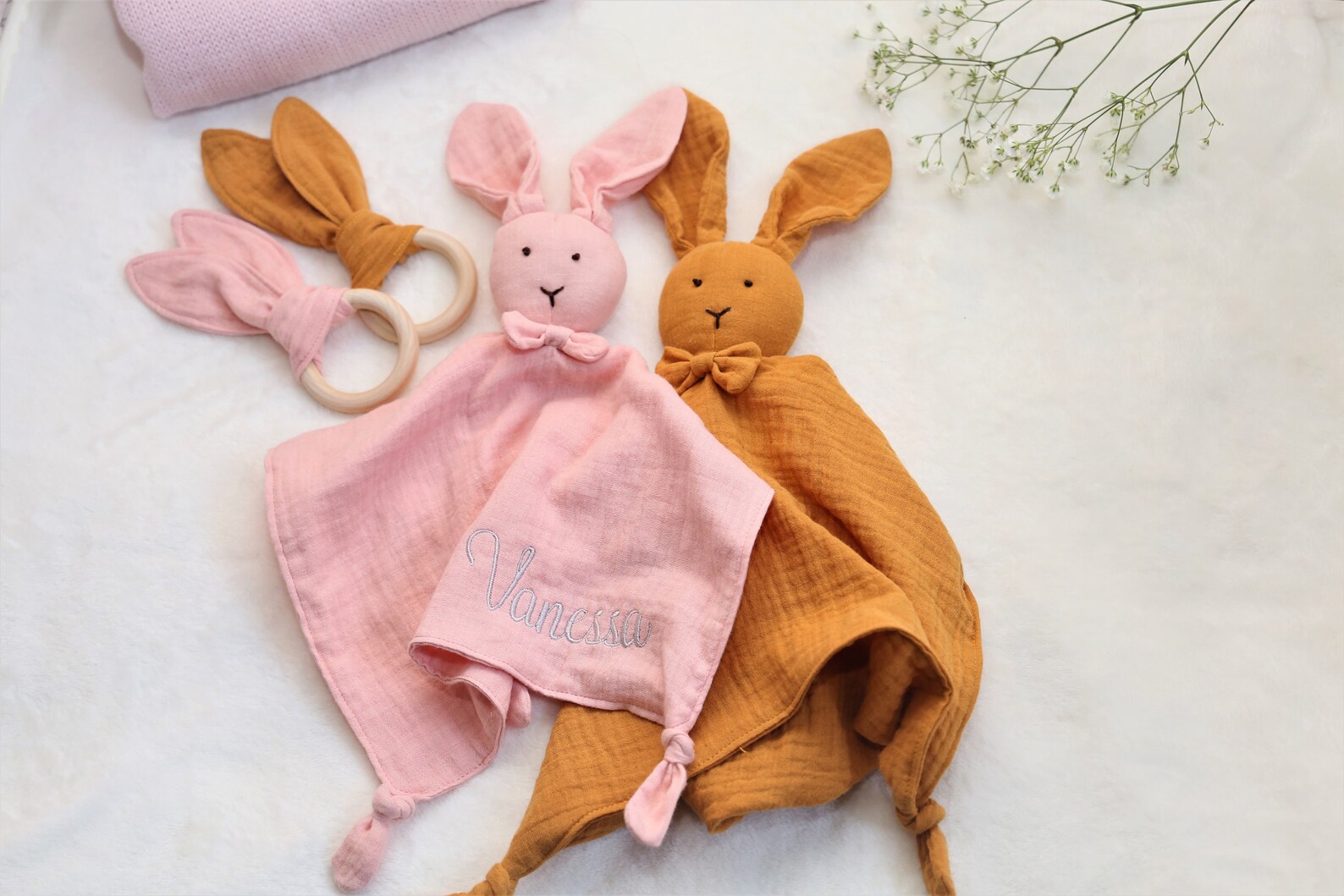 Personalised Baby Comforter Muslin Comforter & Gift Set - Etsy