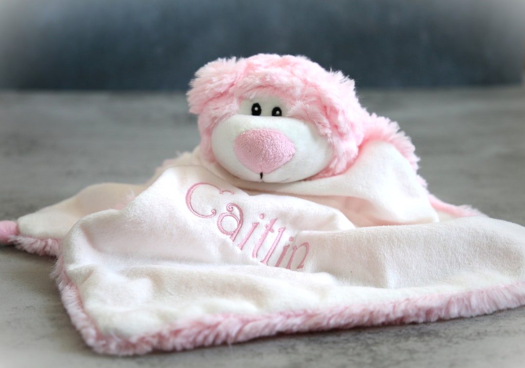 Personalized Comforter, Baby Snuggle, Teddy Bear COMFORTER, Baby ...