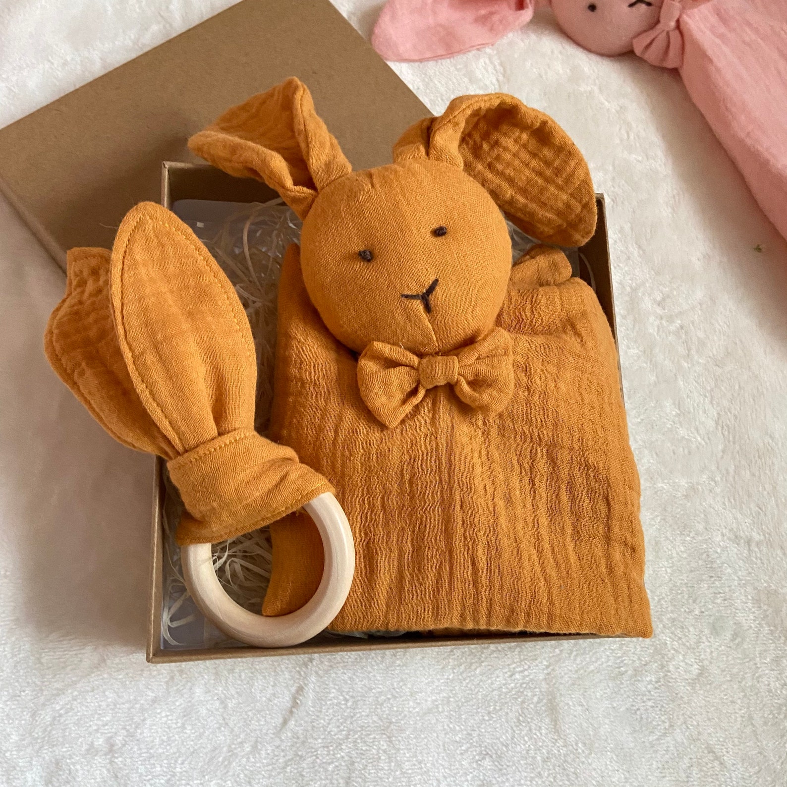 Personalised Baby Comforter Muslin Comforter & Gift Set - Etsy