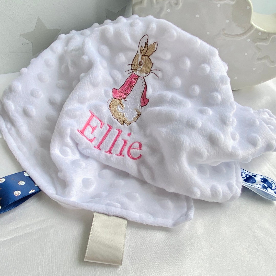 Personalised Flopsy Bunny Baby Comforter , Peter Beatrix Taggie ...