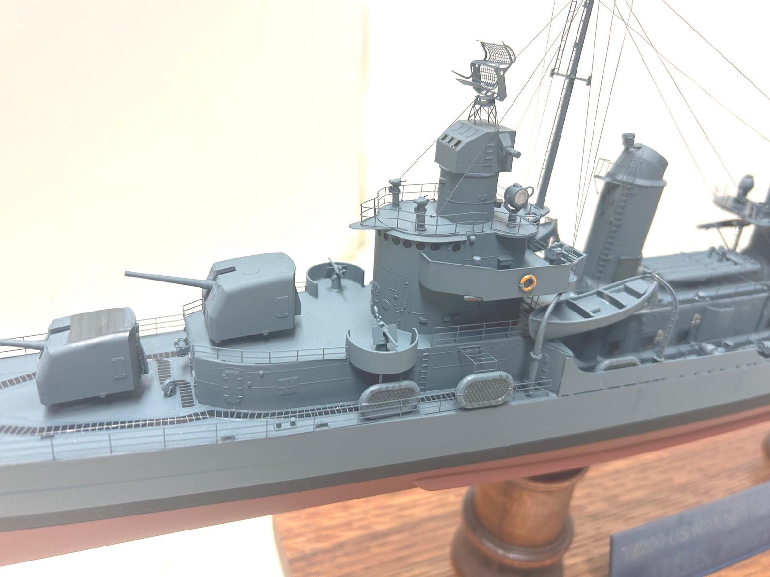 USS Fletcher Destroyer Ship Model--detailed Scale Model -23 Inch Length ...