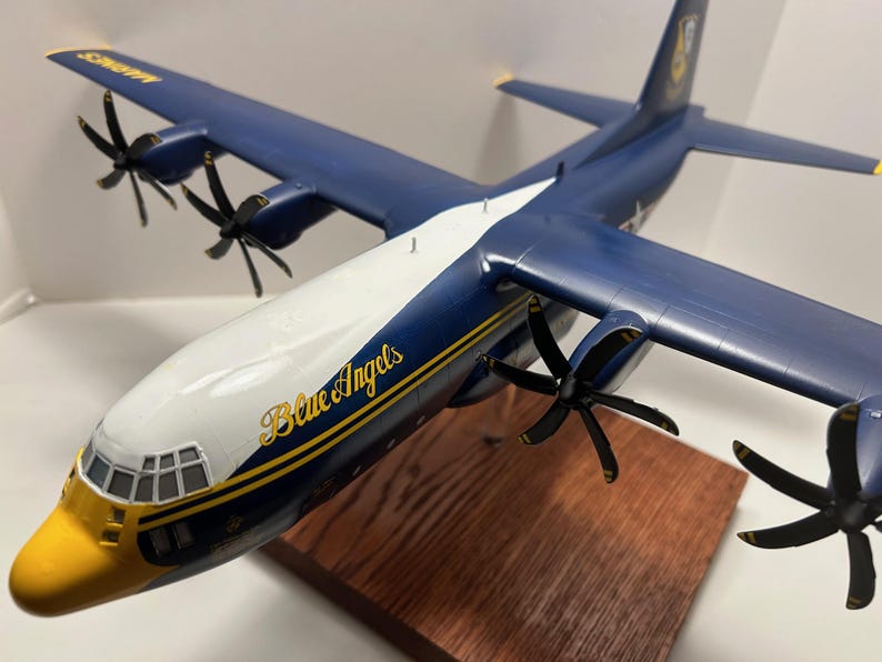 Fat Albert C-130J Hercules Blue Angels Plastic Scale Model Airplane 1/ ...