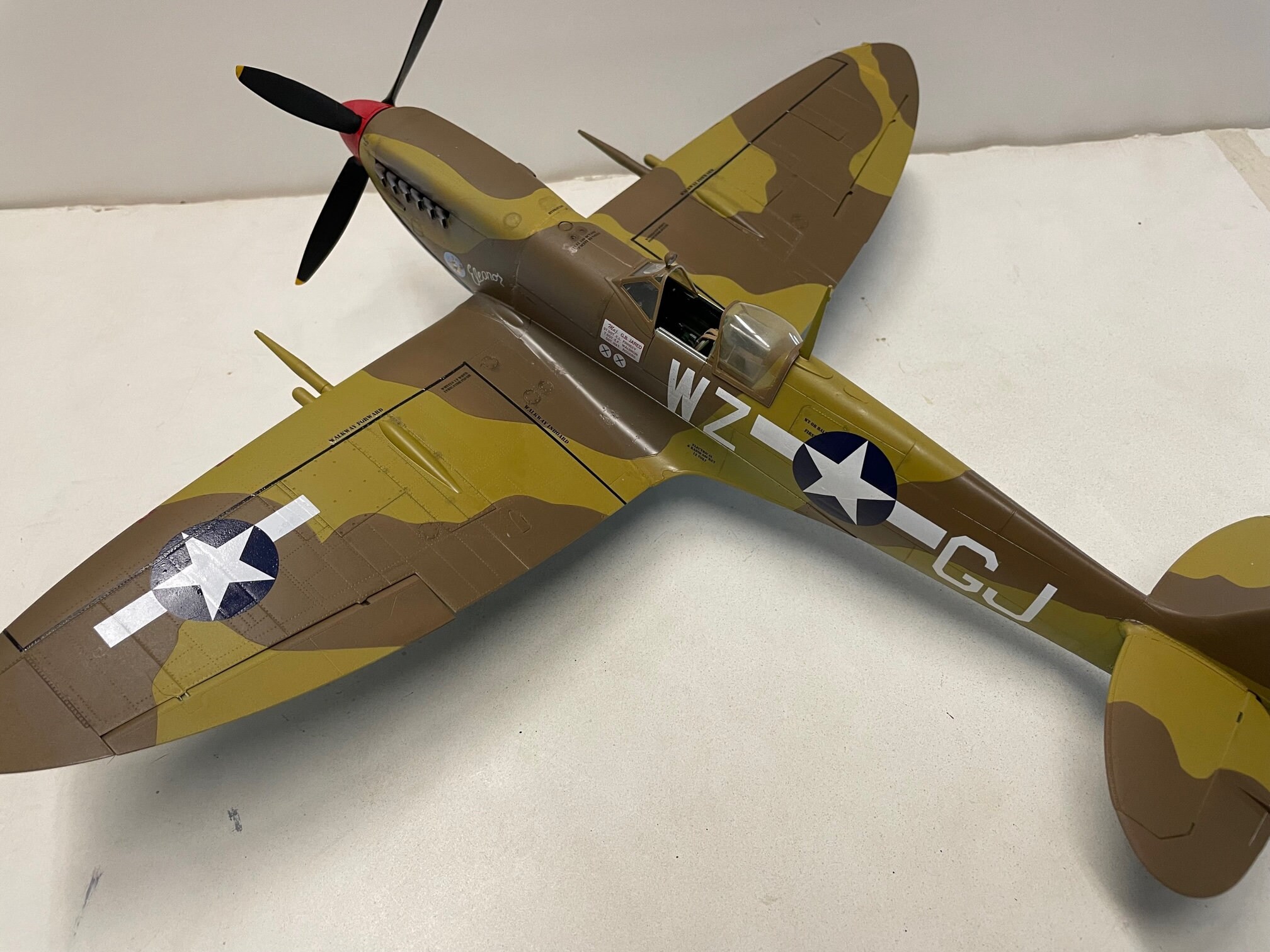 Legendary Spitfire Mk. Ixc Built Plastic Scale Model BIG 1/24 Scale - Etsy