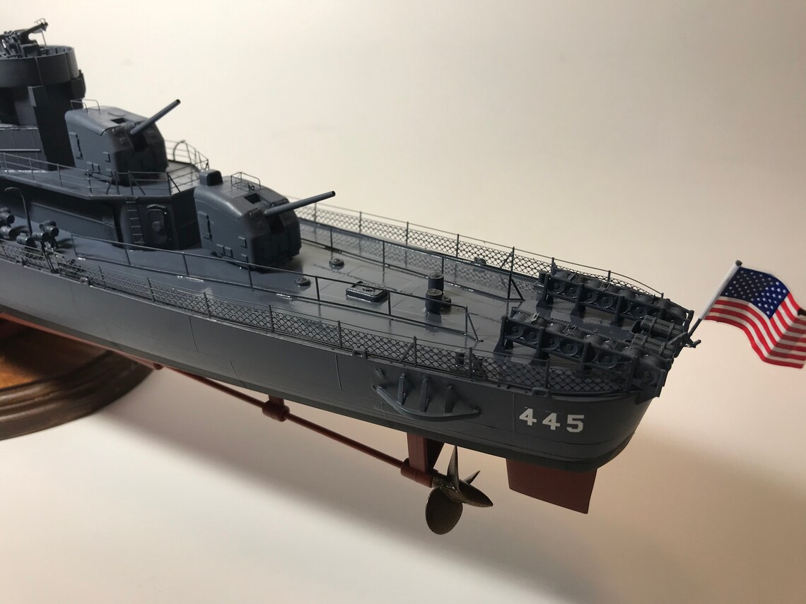USS Fletcher Destroyer Ship Modeldetailed Scale Model 31 - Etsy