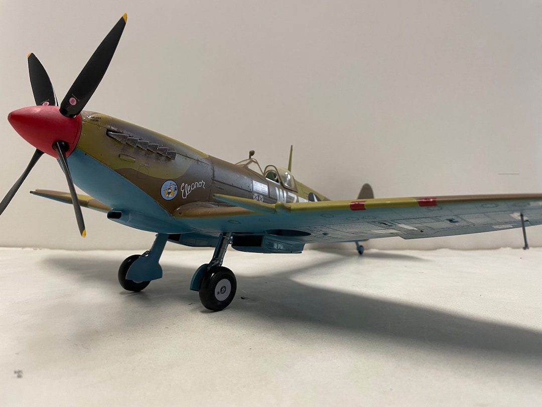 Legendary Spitfire Mk. Ixc - Built Plastic Scale Model- BIG 1/24 Scale ...