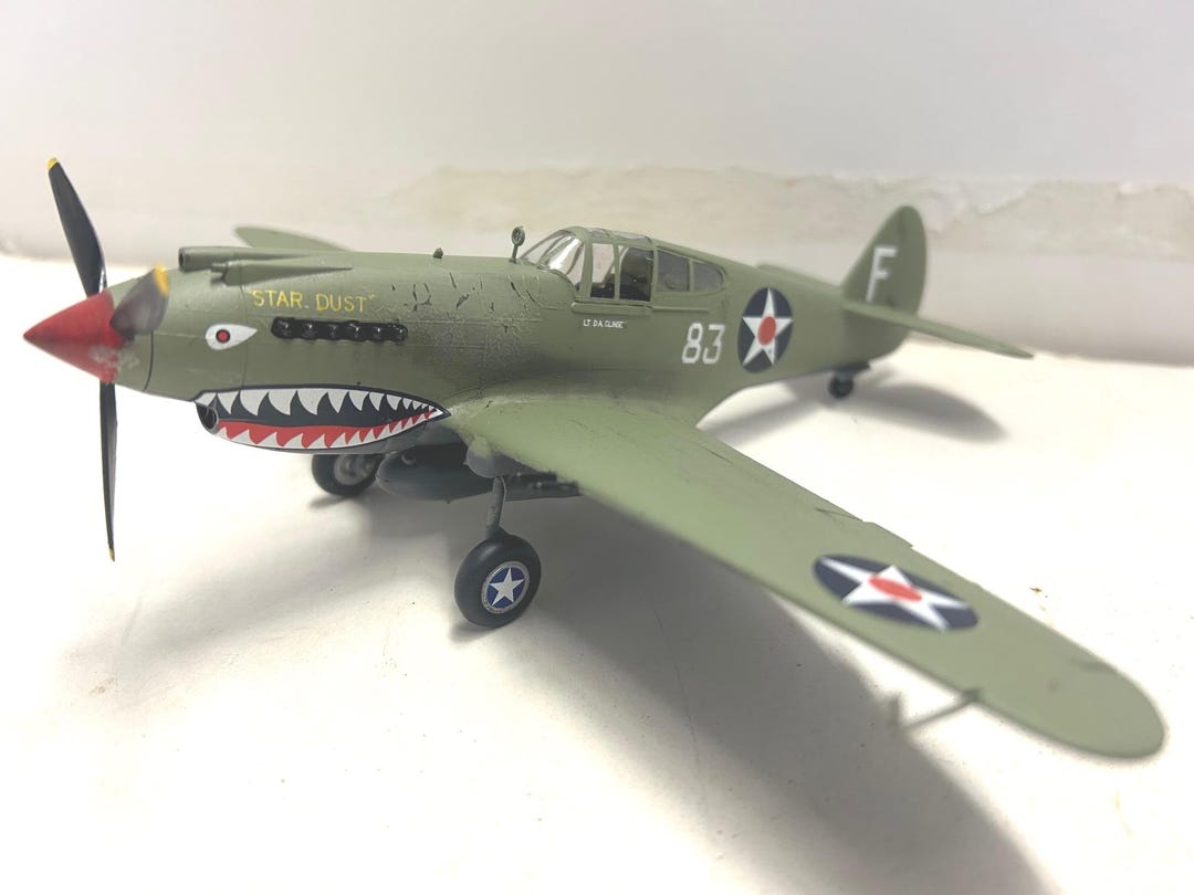 Curtiss P-40B Tomahawk- Built Plastic Scale Model- 1/48 Scale - Etsy