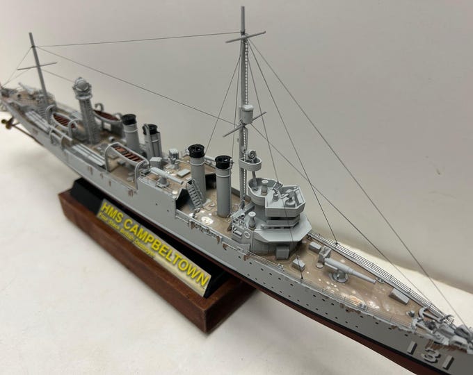 Destroyer HMS Campbeltown --plastic Ship Model- 1/240 Scale - Etsy