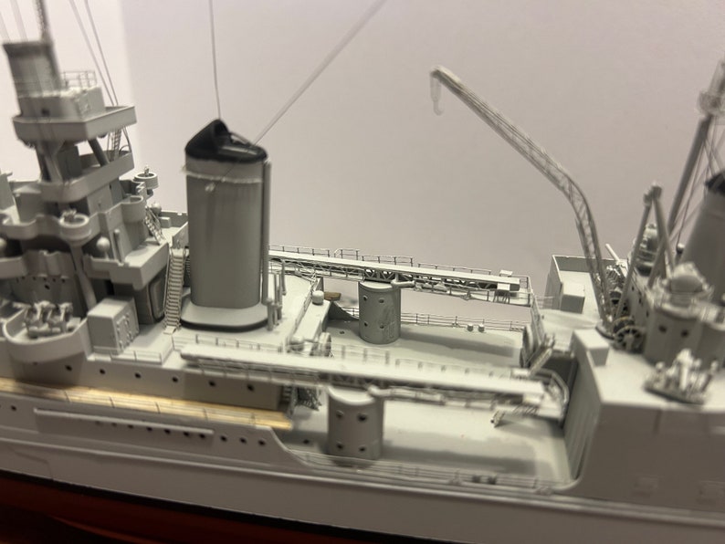 US Navy Cruiser USS Indianapolis Ca-35detailed Ship Model 1/350 Scale ...