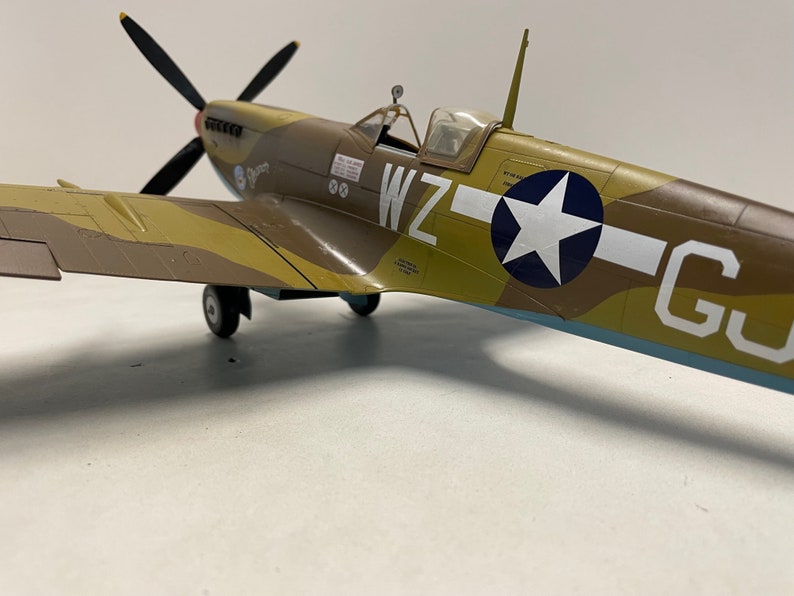 Legendary Spitfire Mk. Ixc - Built Plastic Scale Model- BIG 1/24 Scale ...