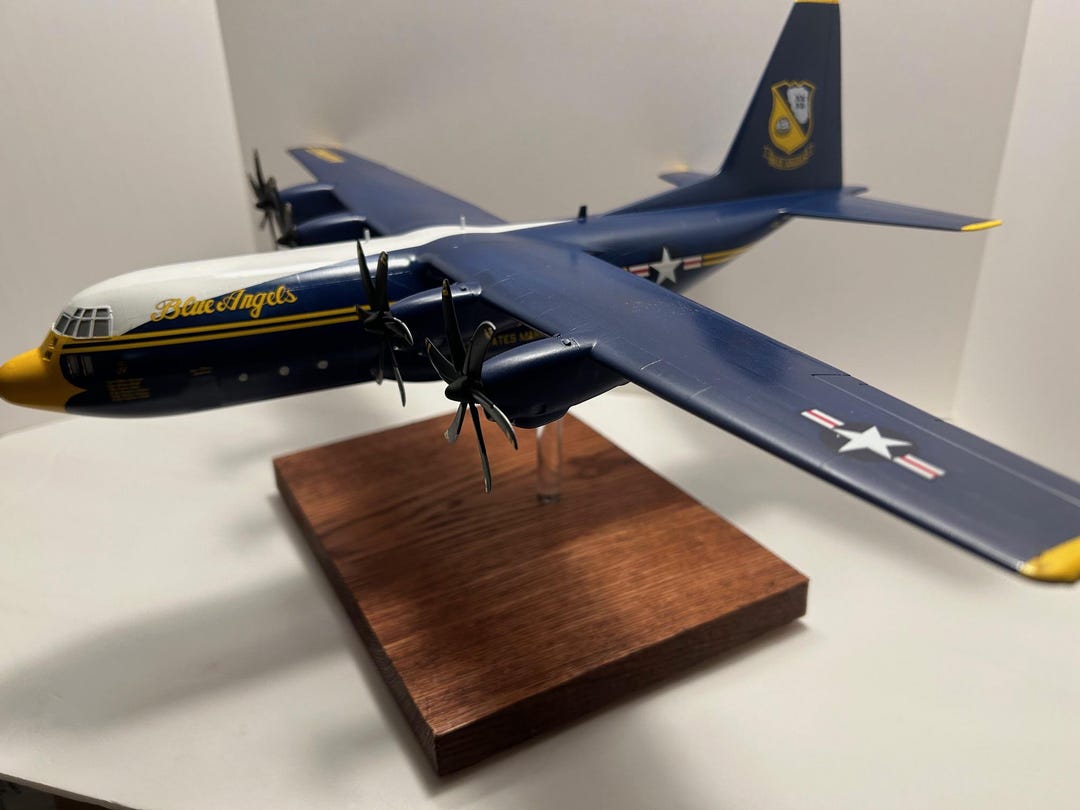 Fat Albert C-130J Hercules Blue Angels Plastic Scale Model Airplane 1/ ...