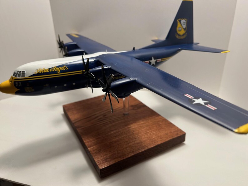 Fat Albert C-130J Hercules Blue Angels Plastic Scale Model Airplane 1/ ...