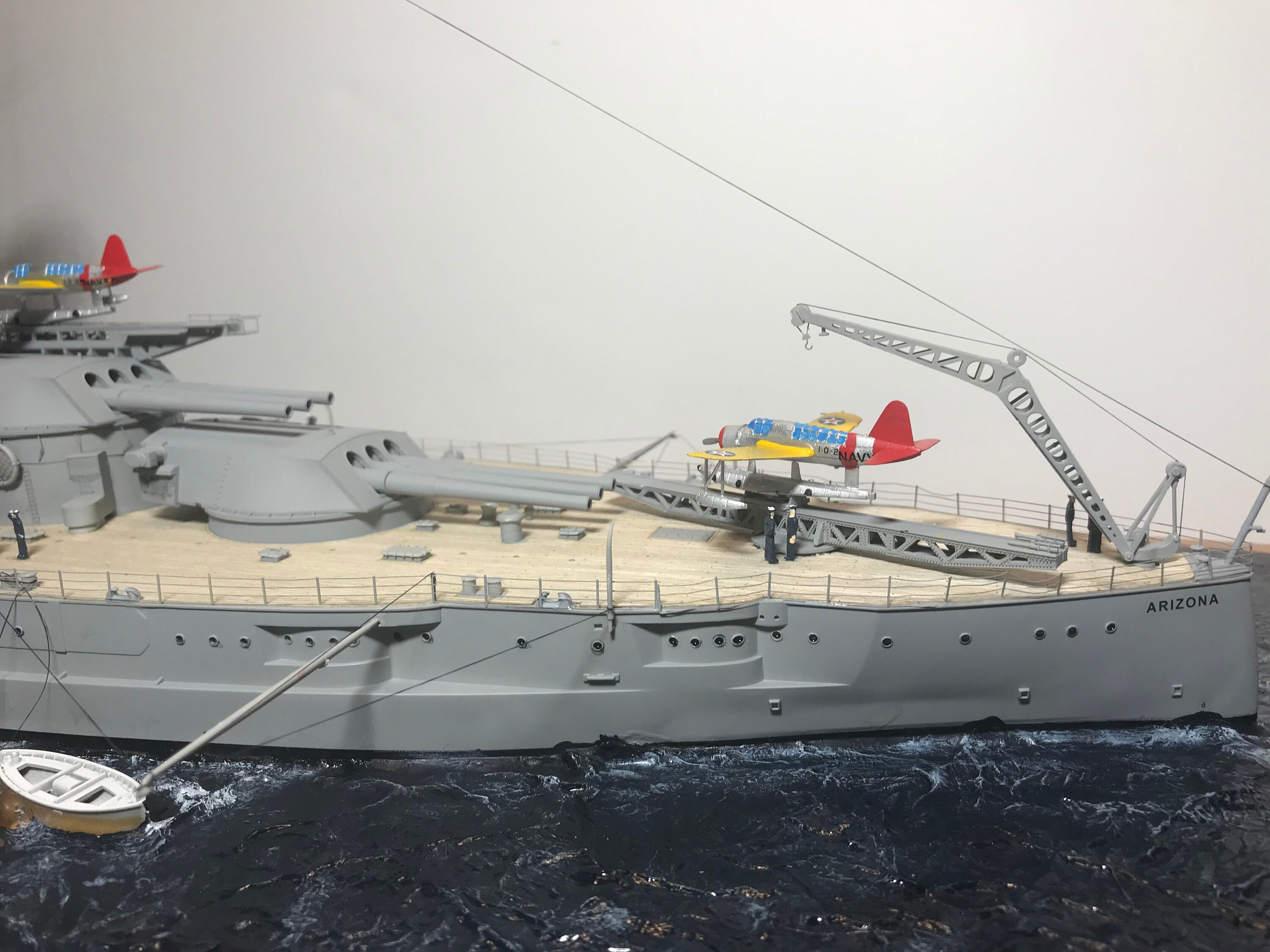 USS Arizona Model Ship 1/200 Scale - Detailed Naval Decor - Etsy